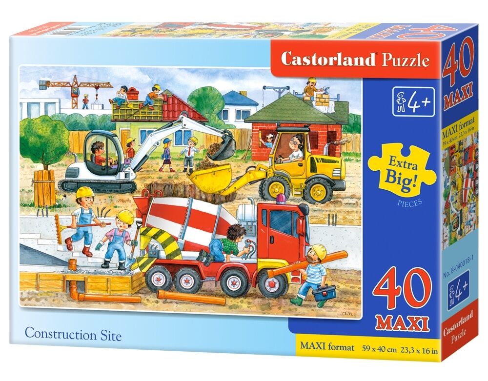 Buy Castorland - Construction Site Maxi Puzzle 40pc