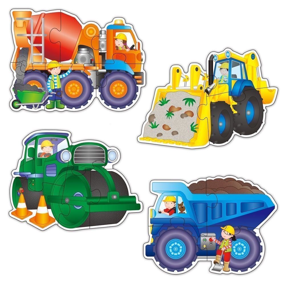 Buy Galt - Construction Vehicles Shape Puzzle Set