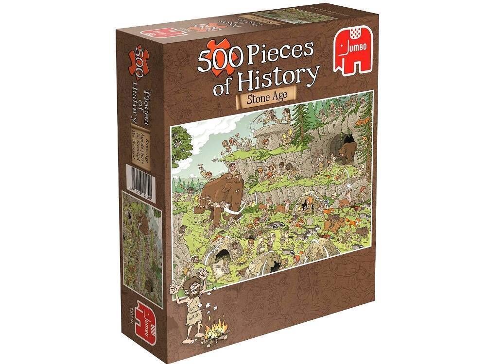 Buy Jumbo - Pieces of History Stone Age Puzzle 500pc Buy Jumbo - Pieces of History Stone Age Puzzle 500pc