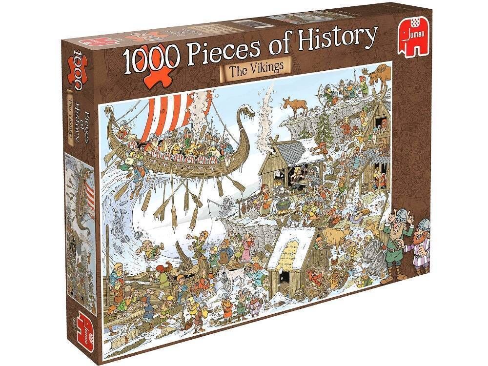 Buy Jumbo - Pieces of History - Vikings Puzzle 1000pc Buy Jumbo - Pieces of History - Vikings Puzzle 1000pc