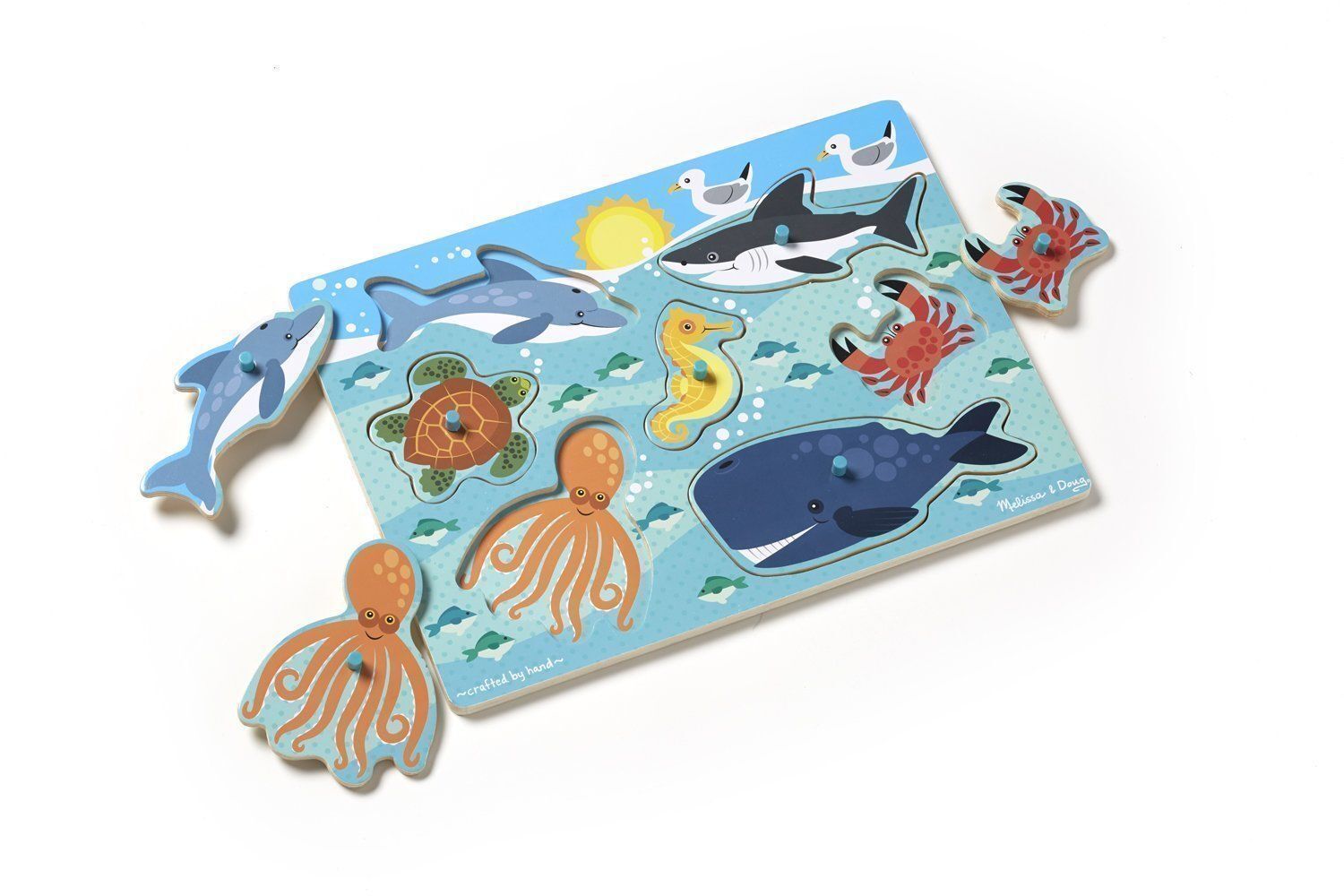 Buy Melissa & Doug - Sea Creatures Peg Puzzle