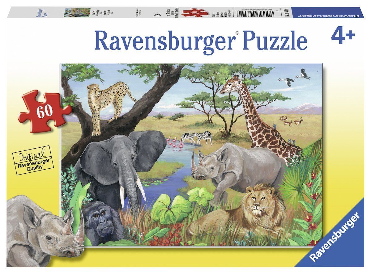 Buy Ravensburger - Safari Animals Puzzle 60pc