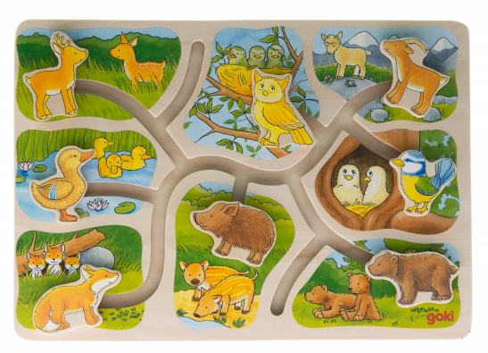 Buy GOKI Who Belongs to Who Sliding Puzzle?