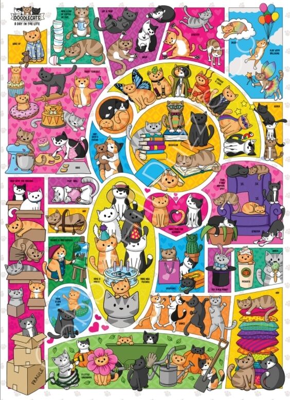 Buy Cobble Hill - DoodleCats Puzzle 1000pc