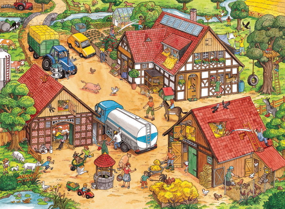 Buy Ravensburger - Busy Farm Puzzle 100pc