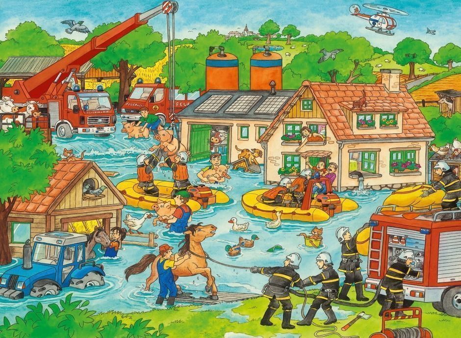 Buy Ravensburger - Escape from the Flood Puzzle 100pc
